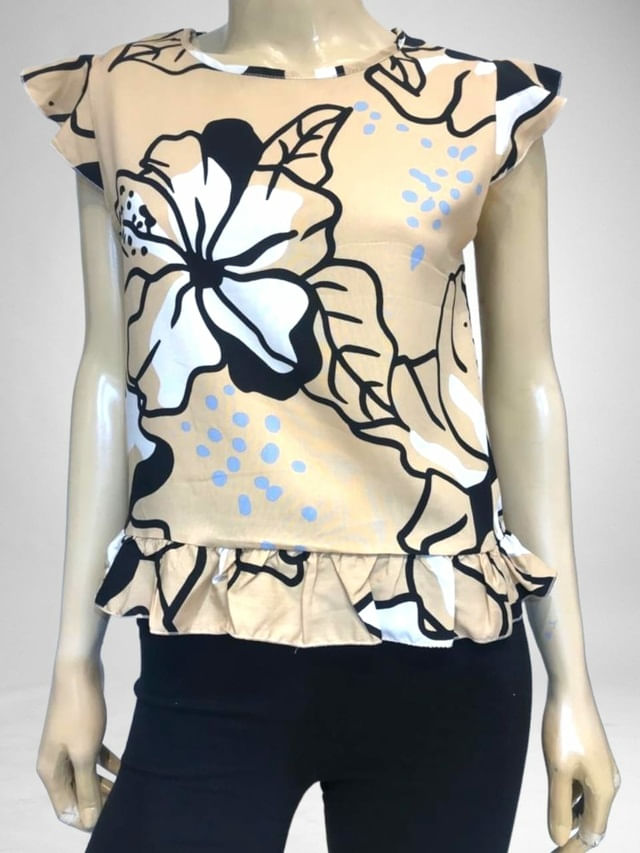 Blusa Onyx Estampado Floral con Holanes - Coppel