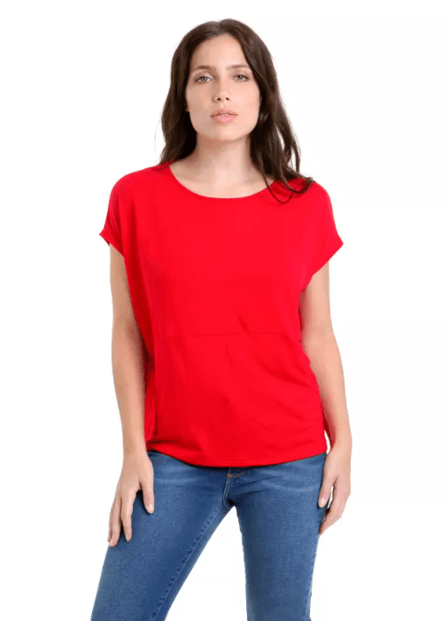 Remera Onyx Cuello Redondo Roja - Coppel