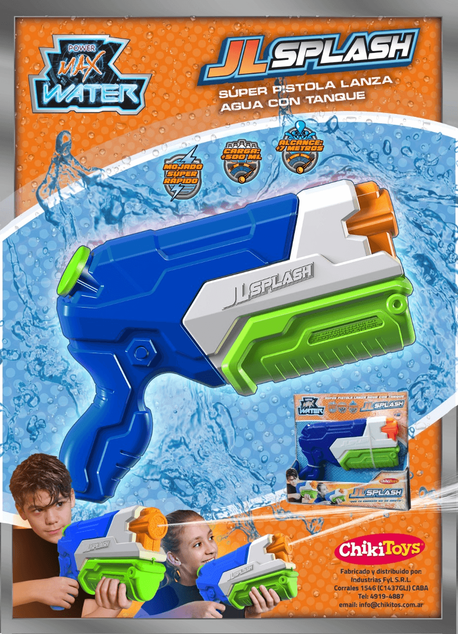 Pistola de Agua Chiquitoys JL Splash - Coppel