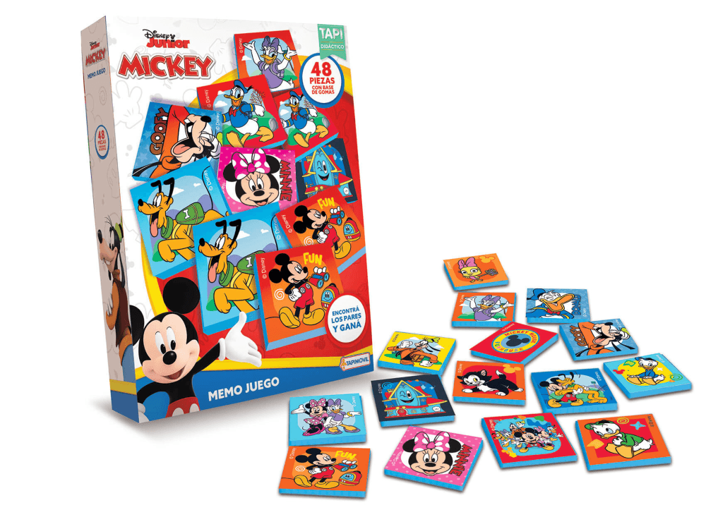 Memo Juego Con Base De Goma Mickey Mouse - Coppel
