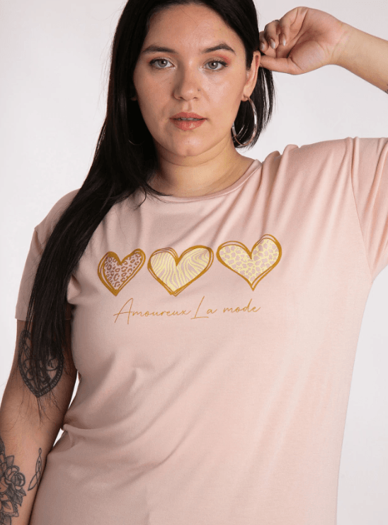 Remera Onyx Manga Corta Rosa - Coppel