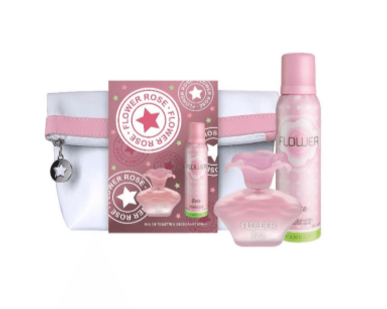Perfume Flower Rose Eau de Toilette 40 ml con Desodorante y Neceser ...