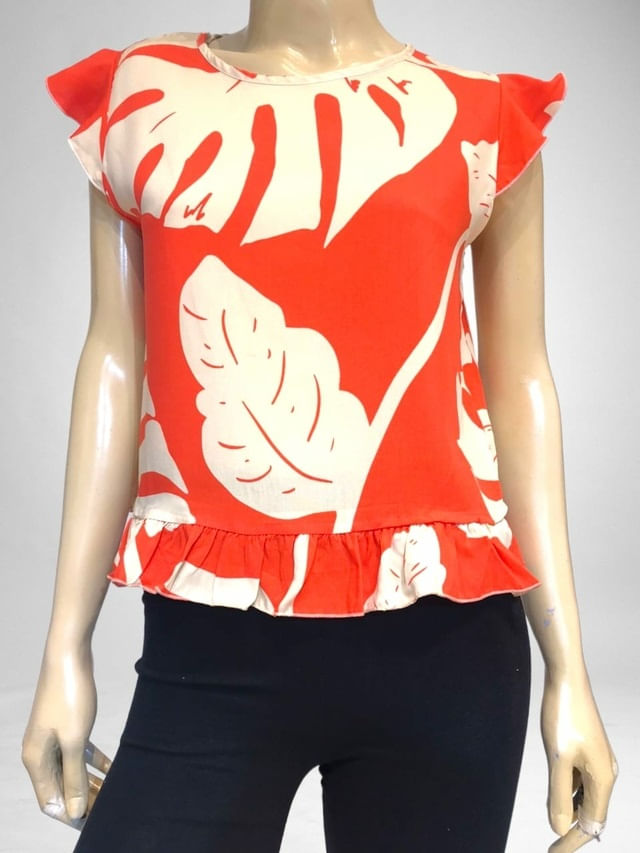 Blusa Onyx Estampado Floral con Holanes - Coppel