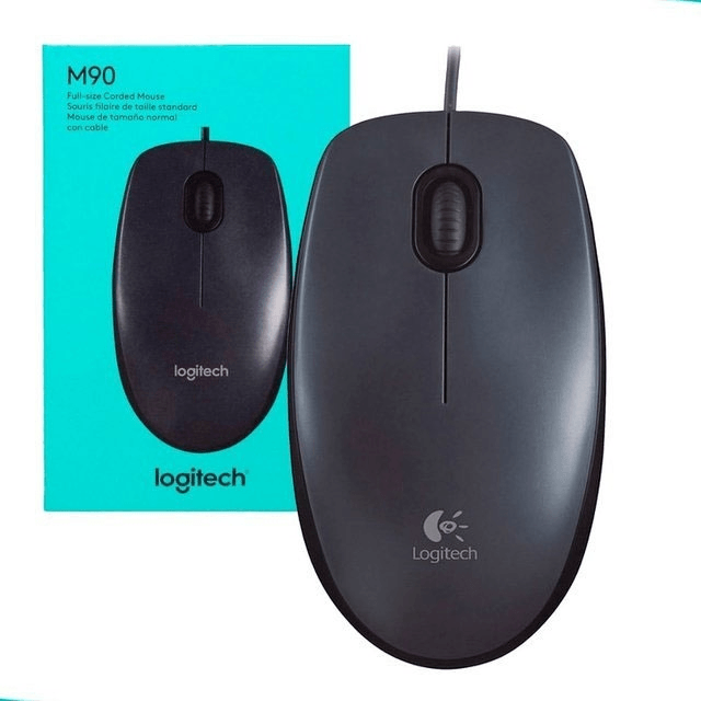 Mouse Con Cable Logitech Negro M90 - Coppel
