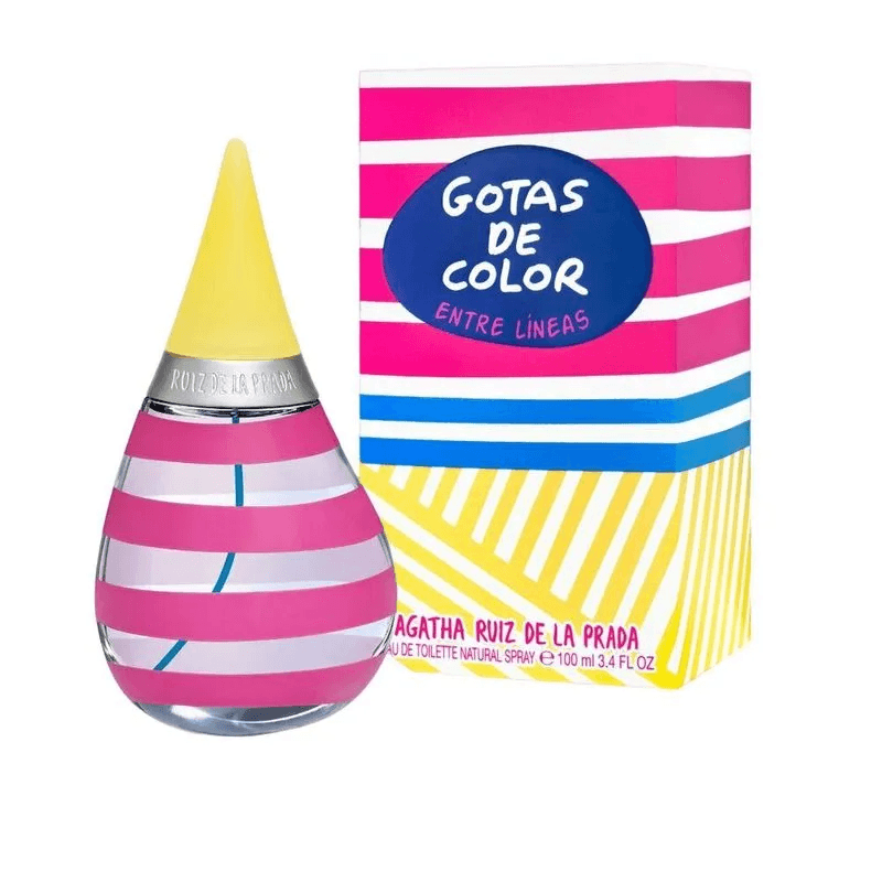 Perfume Gotas de Color Entre Líneas Agatha Ruiz de la Prada 100 ml - Coppel