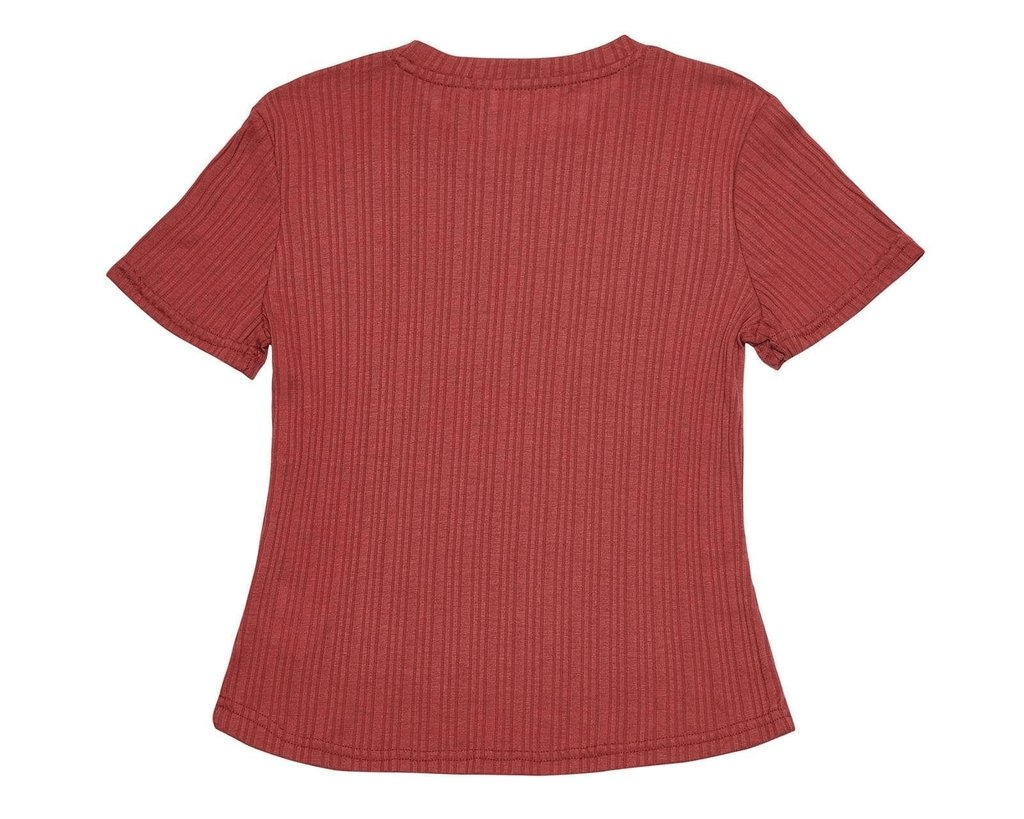 Remera Juvenil Mujer Sahara Textura Tinto - Coppel
