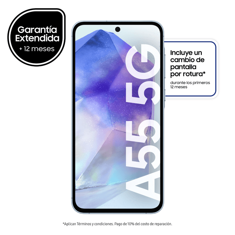 Celular Samsung A55 8GB 128GB Awesome Ice Blue - Coppel