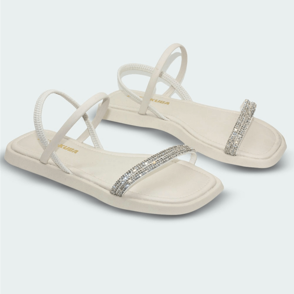 Sandalia Moda Dama Color Blanco Kate Kuba - Coppel