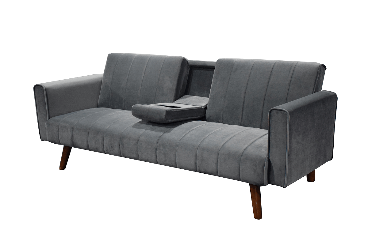 Sofá Cama Ikal Momy Gris con Posavasos - Coppel