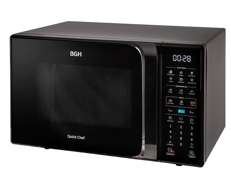 Microondas BGH Eco Negro Digital 28 Litros B228DN20I - Coppel
