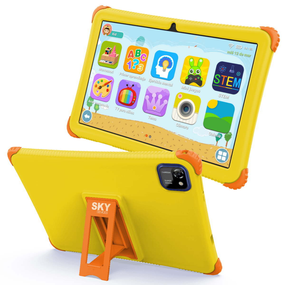 Tablet Sky 10¨ PRO1 4GB 64GB Amarillo + Funda - Coppel